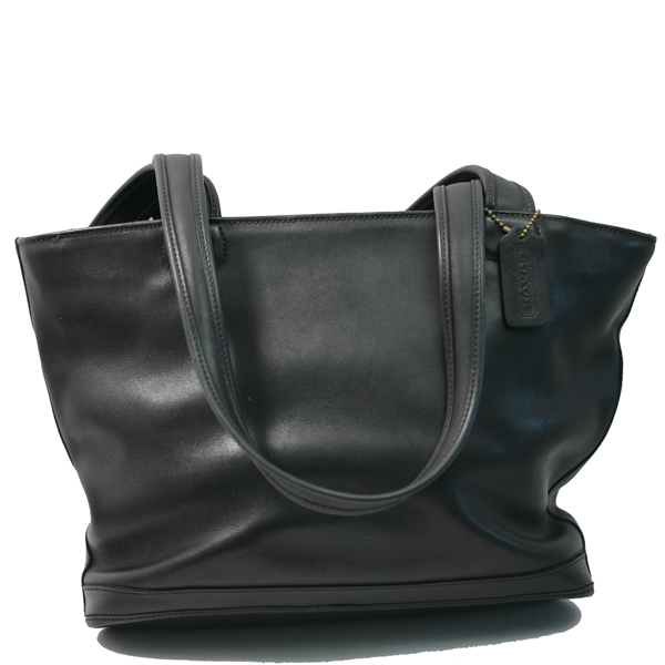 Coach 9302 Classic Black Leather Bleeker Tote Bag | Property Room
