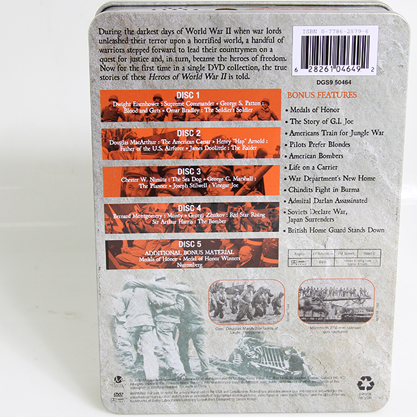 Collector's Edition Heroes of WW II DVD- 5 DVDs Set | Property Room