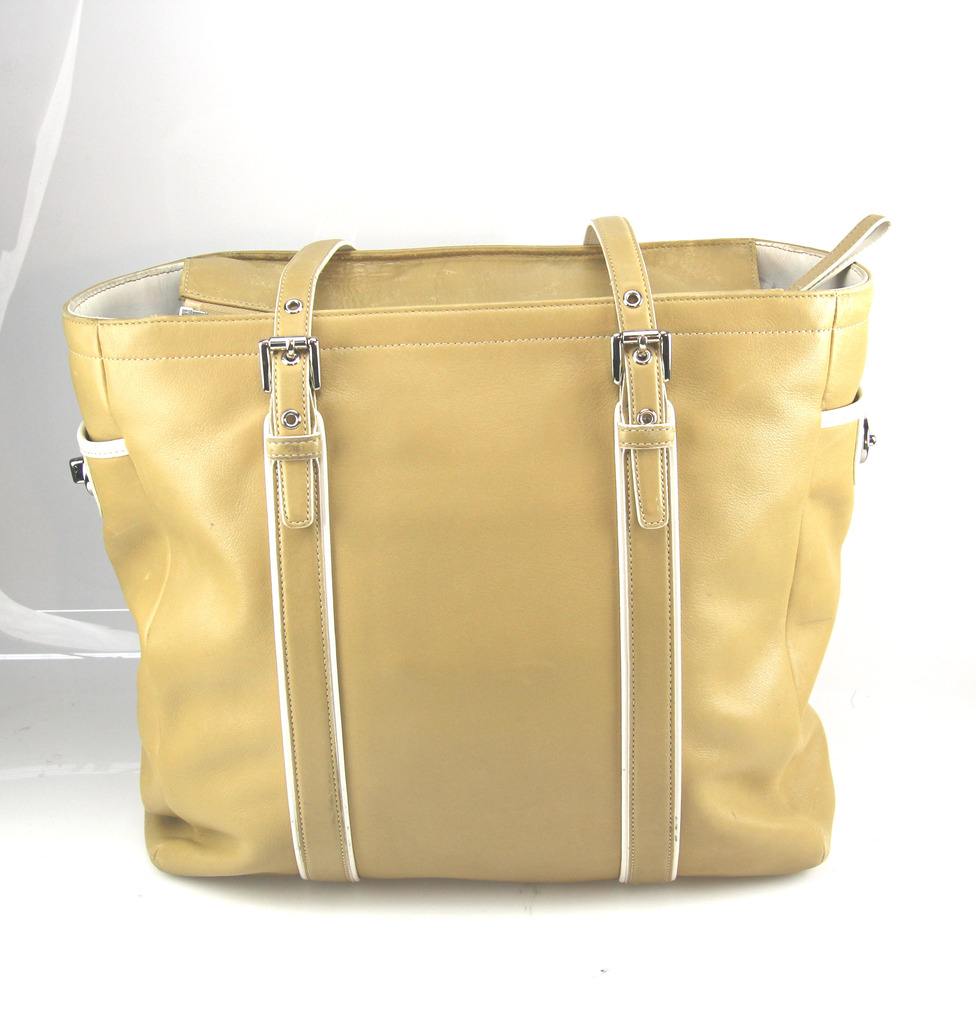 Coach Beige Leather Tote Bag 5128 | Property Room