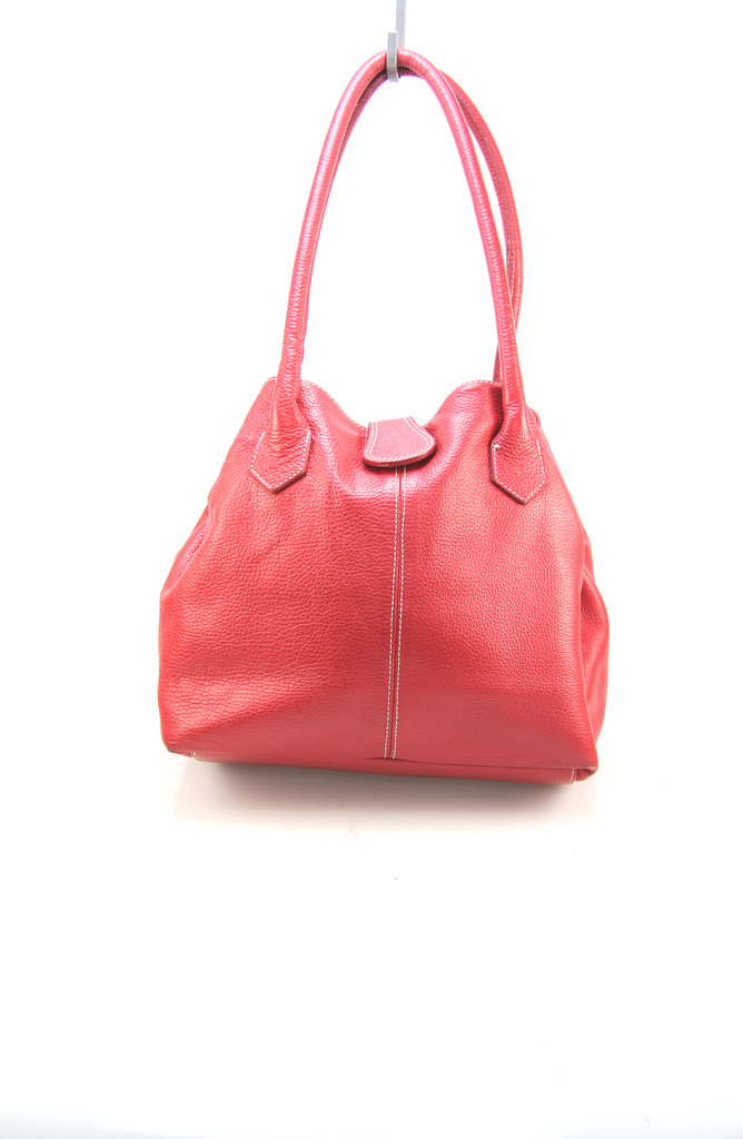 Vera Pelle Red Leather Shoulder Bag | Property Room