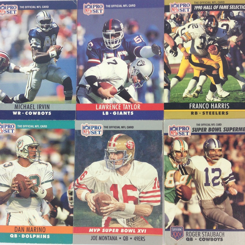 1990 NFL Pro Set Over 150 Cards | Property Room