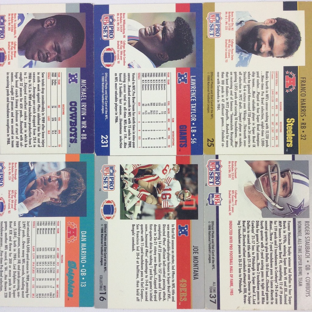 1990 NFL Pro Set Over 150 Cards | Property Room
