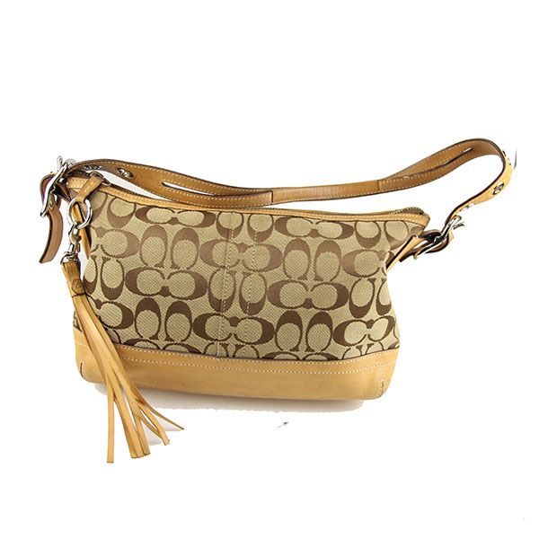 Authentic Coach G04U-9363 East West Slim Duffle Signature Tan/Khaki ...