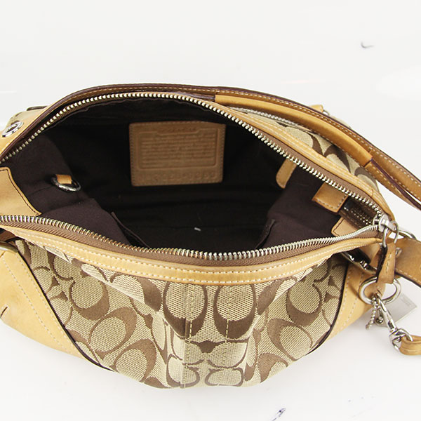 Authentic Coach G04U-9363 East West Slim Duffle Signature Tan/Khaki ...