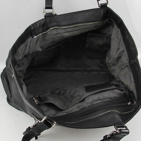Coach Black Large Leather Shopping Tote Bag 5138 | Property Room