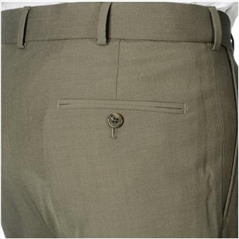 Henry Grethel Men's Pleated Front Self Adjusting Expander Waist Olive ...