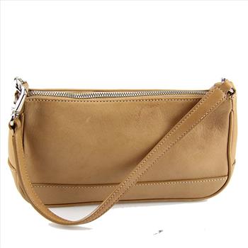 Coach 7785 Hampton Tan Leather Baguette Handbag Purse | Property Room