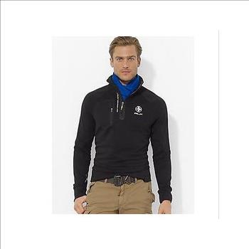 Polo Ralph Lauren Jacket, RLX Half-Zip Mock Neck Compact Fleece ...
