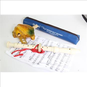 Original Peripole Angel Soprano Halo Recorder PB6000 Baroque Fingering ...