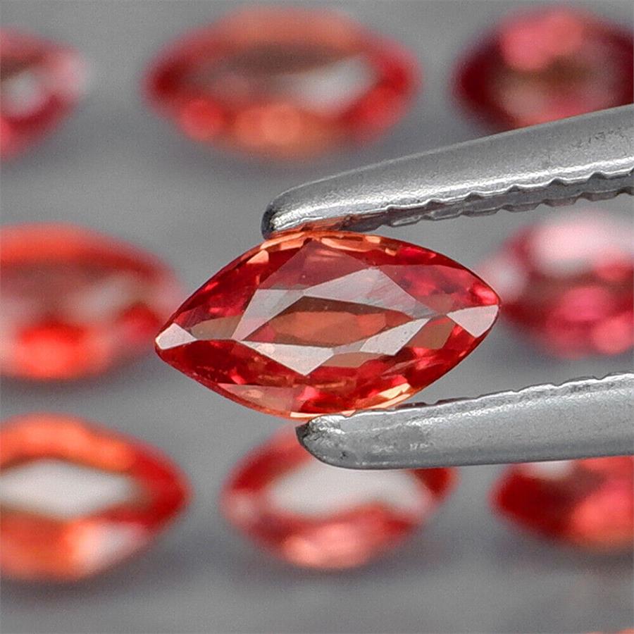 No Reserve VVS Natural Red Sapphire Marquised Cut Loose Gemstone ...