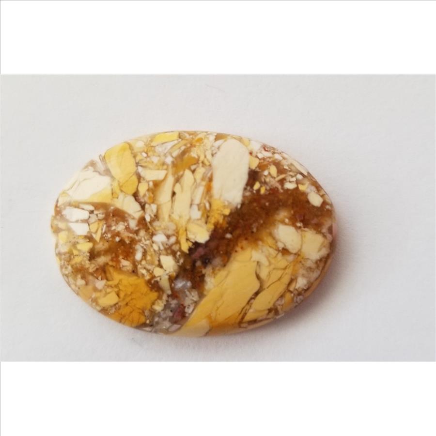 24.45 ct Natural Brecciated Jasper Oval Cut Loose Gemstone | Property Room