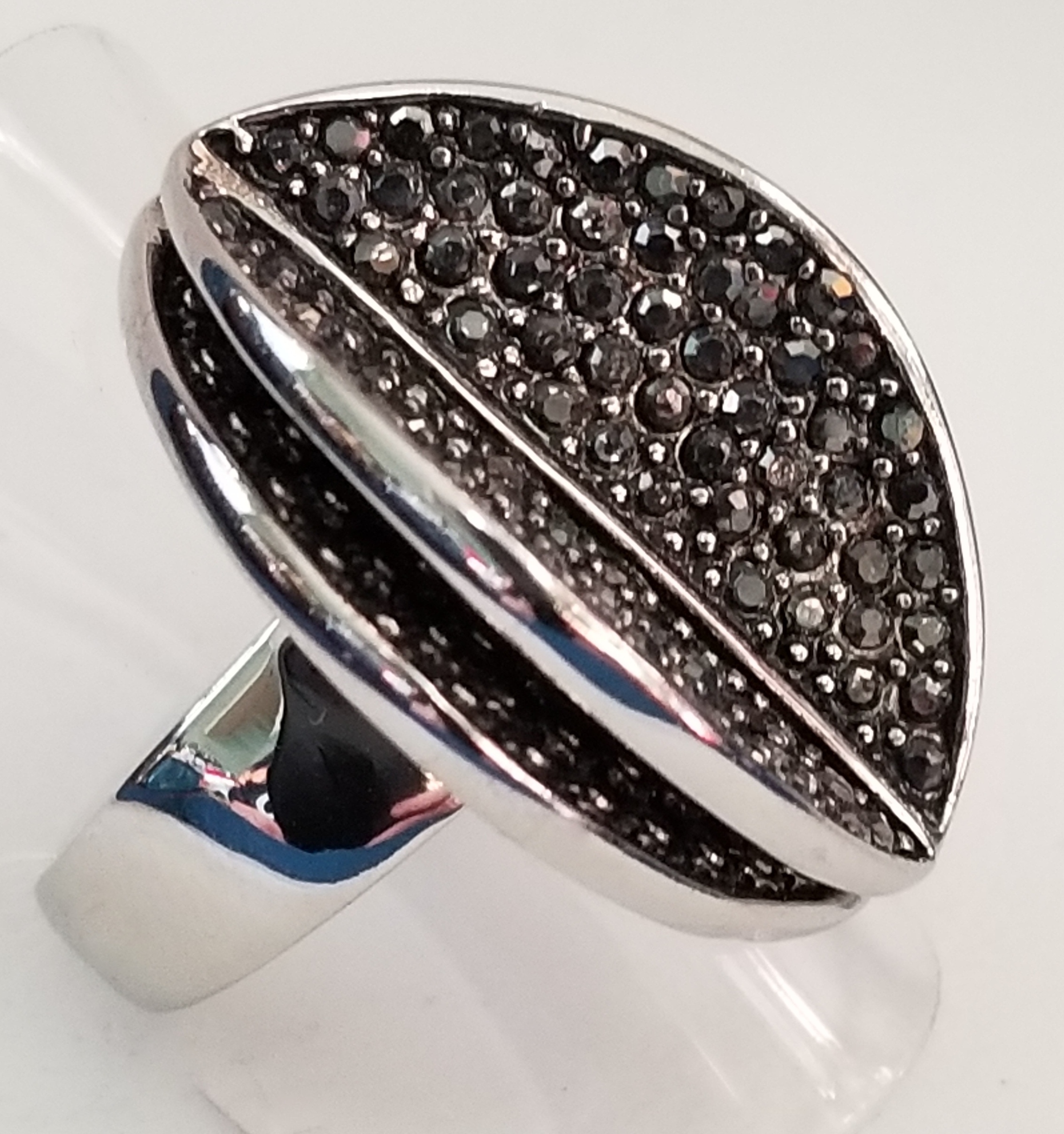 New Natural Marcasite Double Leaf Ring | Property Room