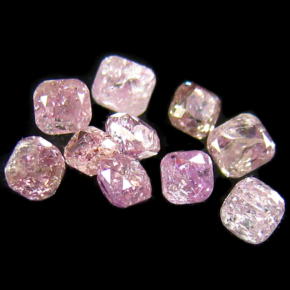 VIDEO Rare 10 Pieces Natural Pink Diamond Loose Gemstone Parcel ...