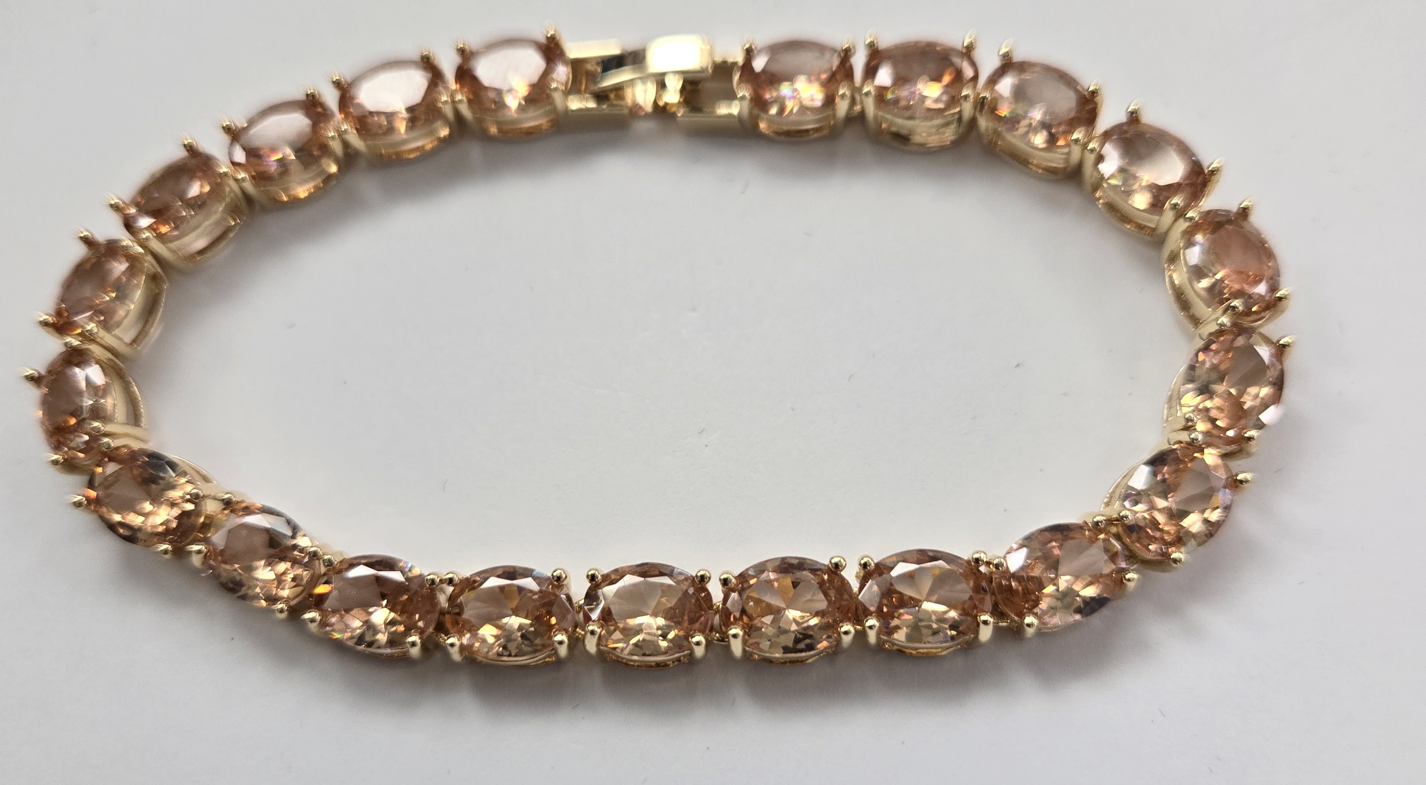 No Reserve Champagne Topaz Tennis Bracelet | Property Room