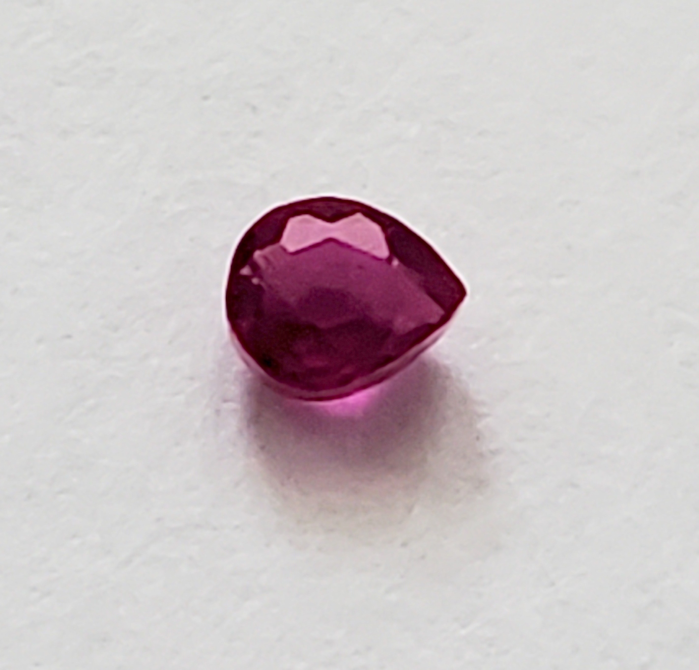 No Reserve Natural Ruby Pear Cut Loose Gemstone | Property Room