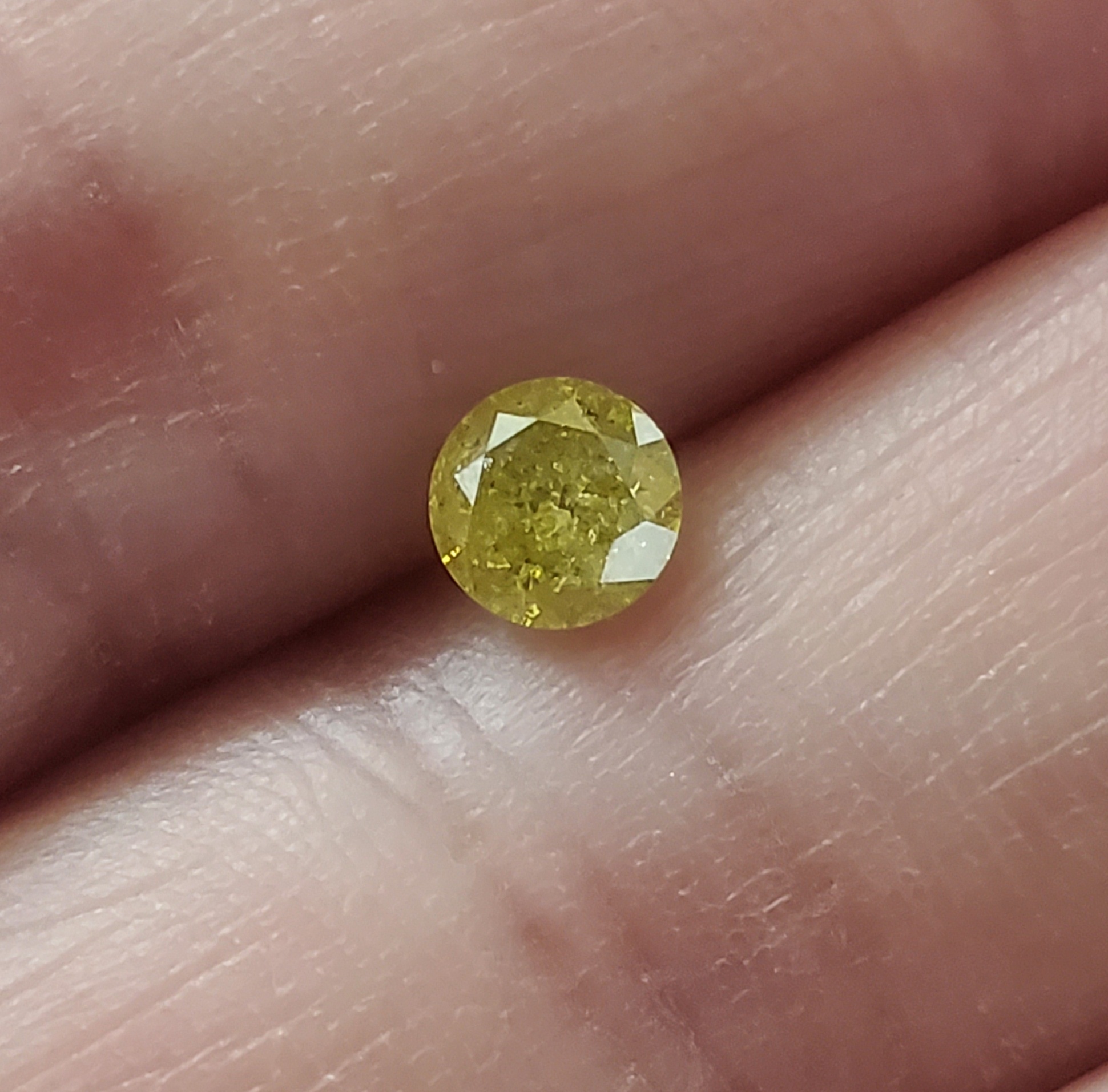 CERTIFIED 48 ct Vivid Yellow Natural Diamond Round Cut Loose Gemstone ...