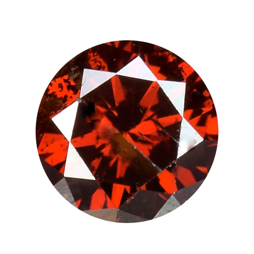 Rare .10 ct Natural Red Diamond Round Cut Loose Gemstone | Property Room