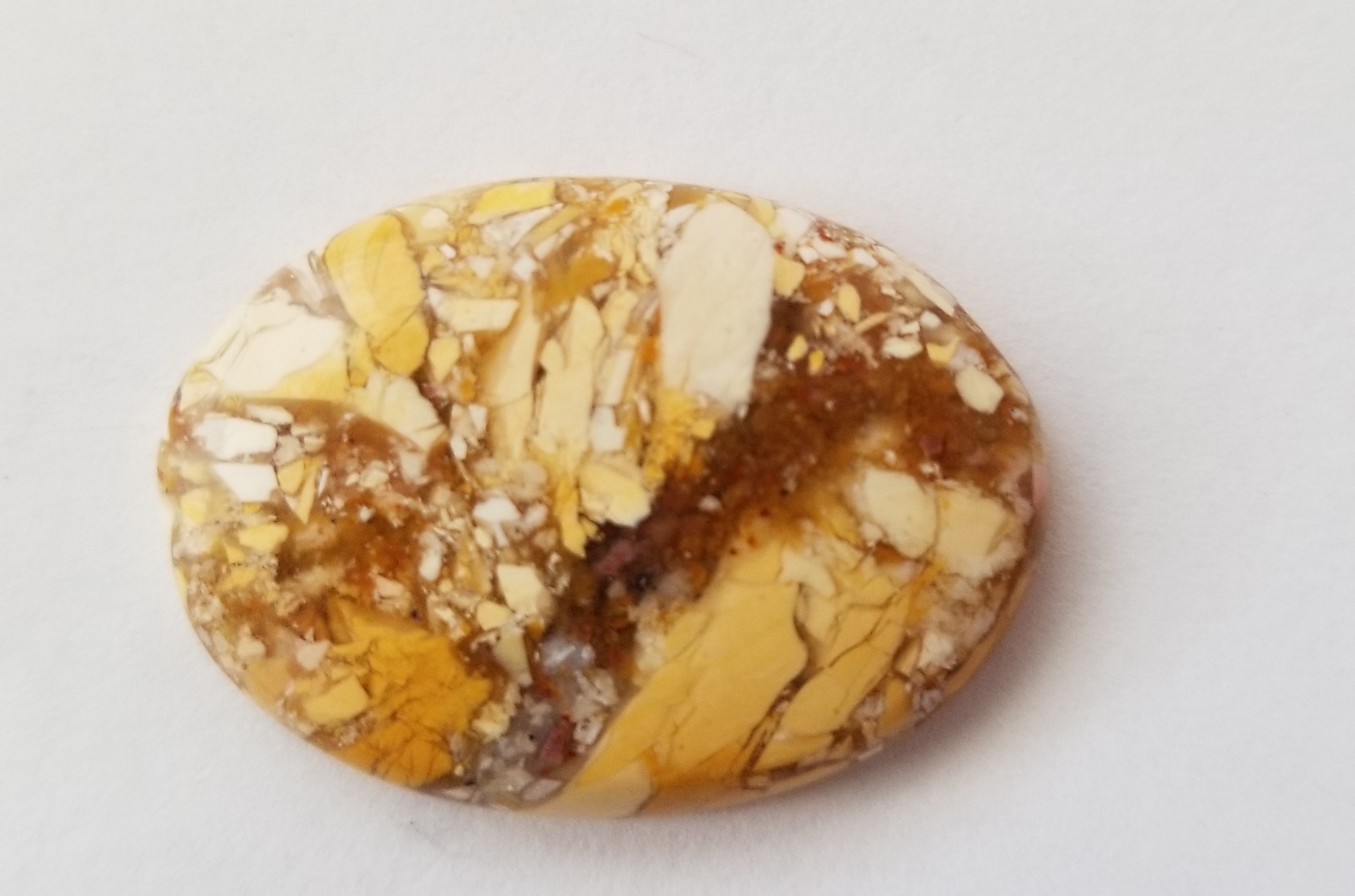 24.45 ct Natural Brecciated Jasper Oval Cut Loose Gemstone | Property Room