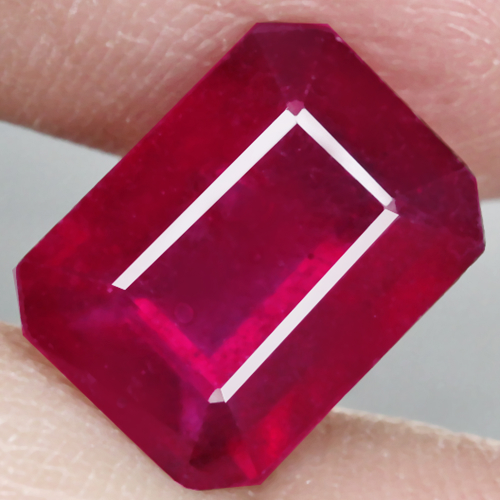 No Reserve 6.06 ct Natural Ruby Octagon Cut Loose Gemstone | Property Room