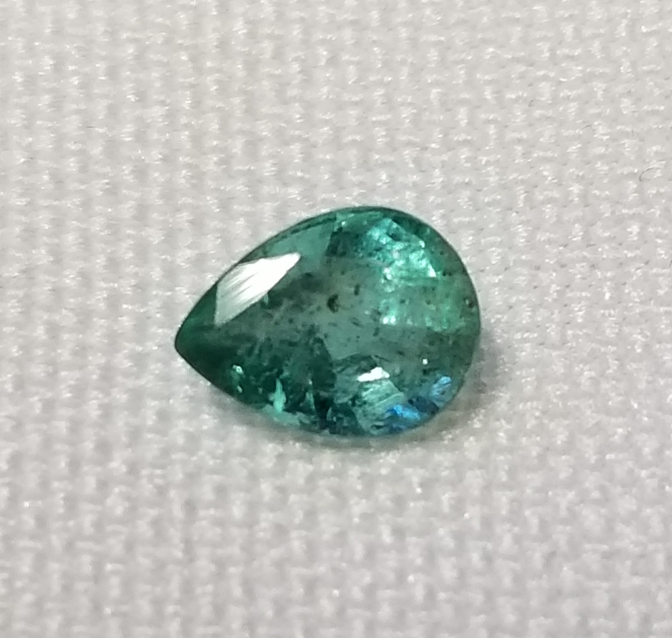 .60 ct Natural Colombian Emerald Pear Cut Loose Gemstone | Property Room