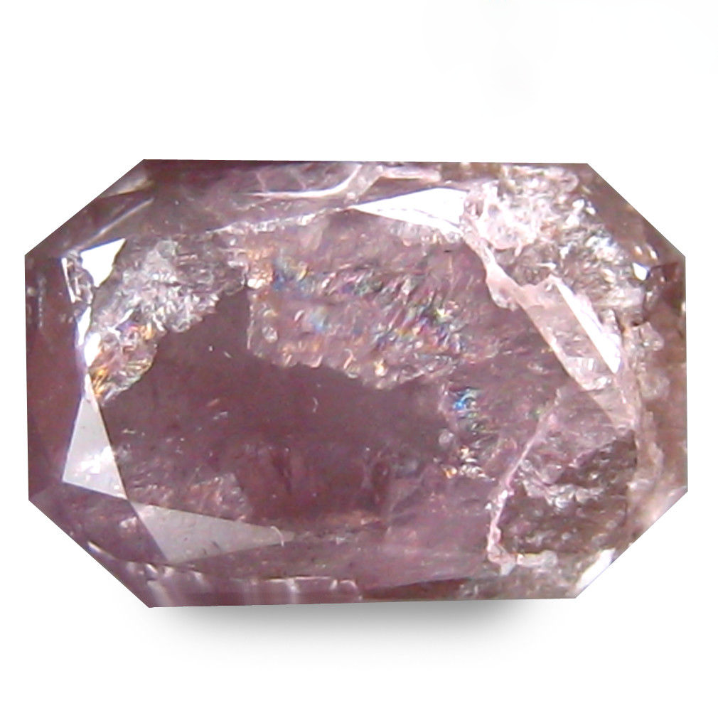 CERITIFIED .65 ct Natural Pink Diamond Octagon Cut Loose Gemstone ...