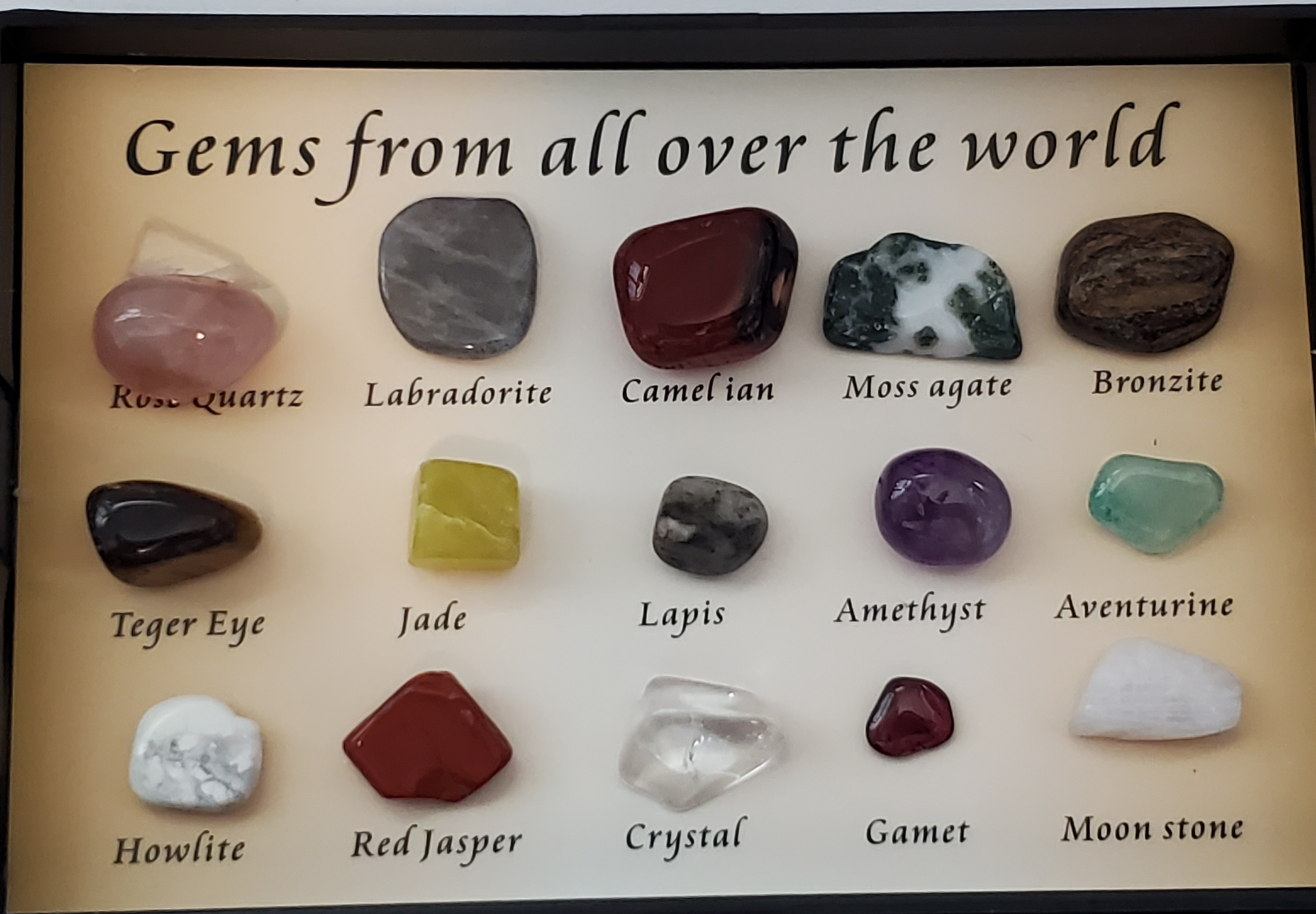 No Reserve 15 Pcs Natural Genuine Gemstones Display Set | Property Room