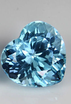 No Reserve VVS Natural Blue Topaz Heart Cut Loose Gemstone | Property Room