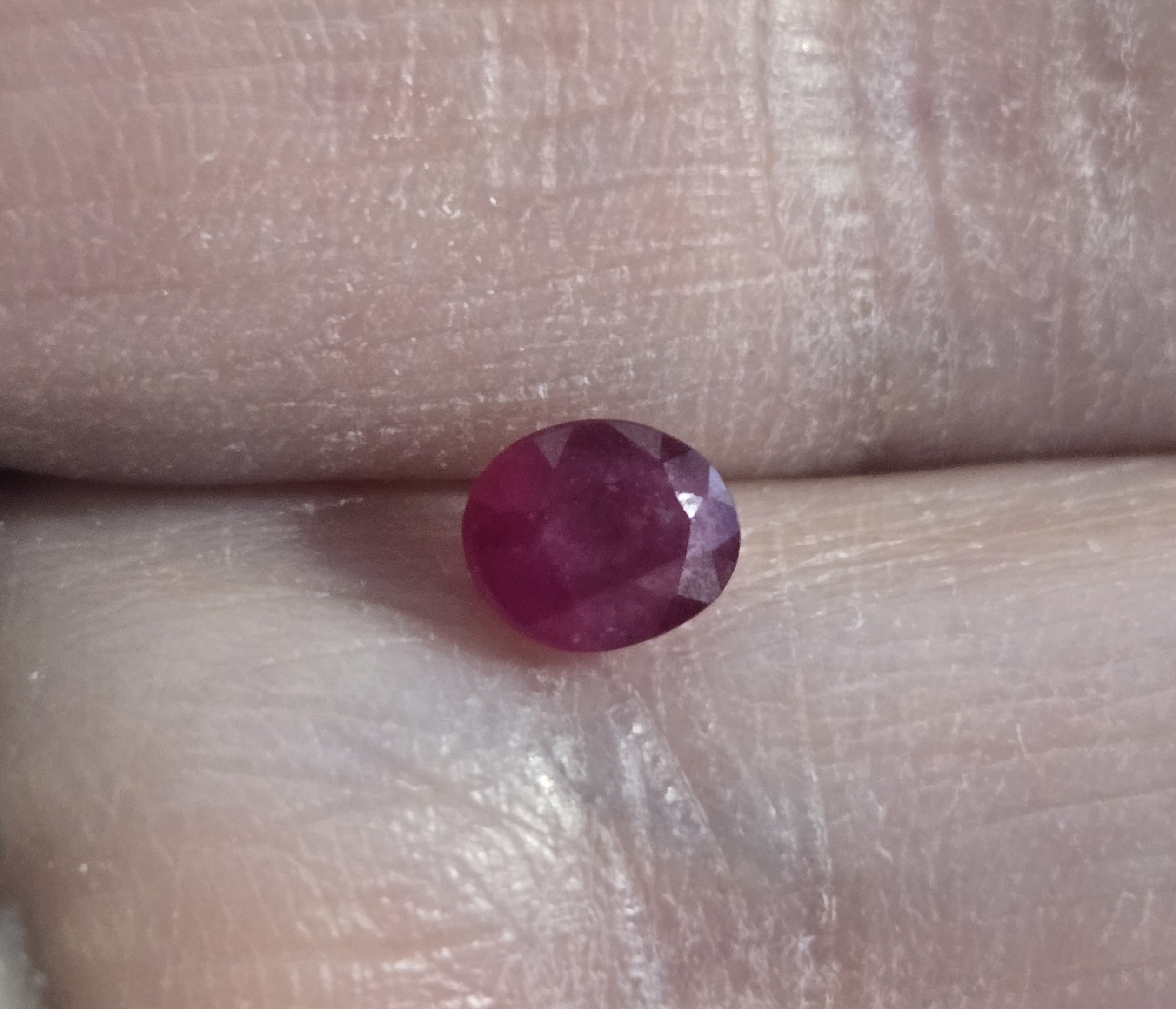 No Reserve Natural Ruby Oval Cut Loose Gemstone | Property Room
