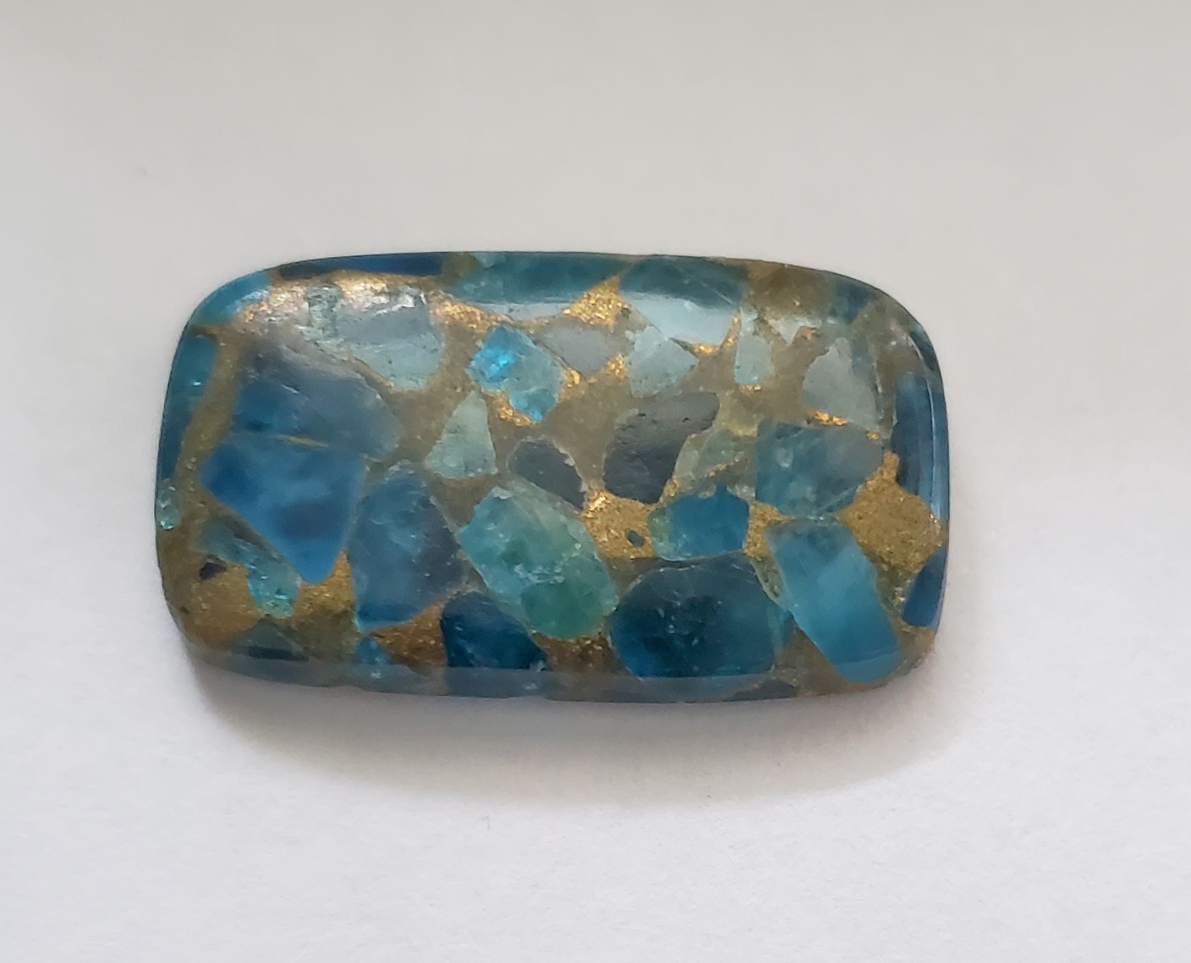 No Reserve 31.47 ct Natural Copper Apatite Loose Gemstone | Property Room