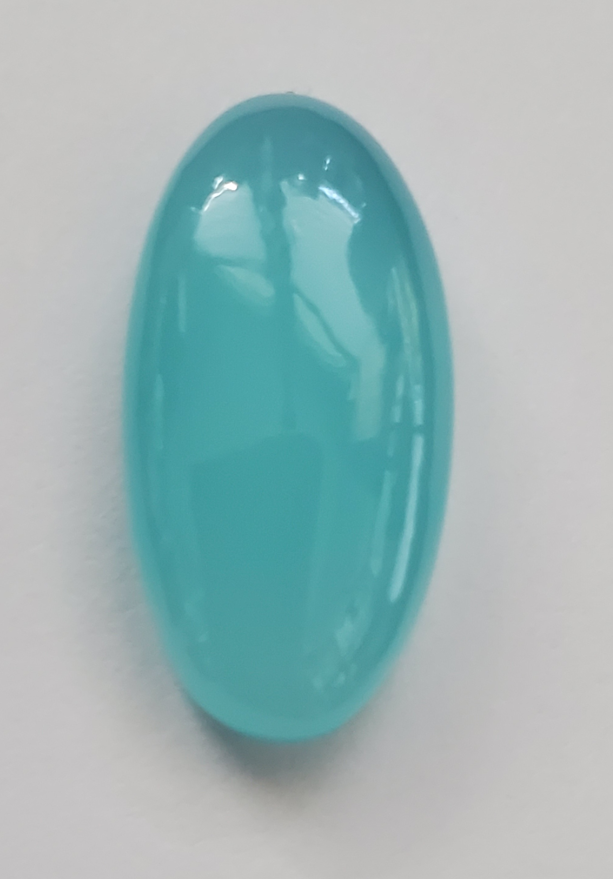 16.60 ct Natural Blue Chalcedony Oval Cab Cut Loose Gemstone | Property ...