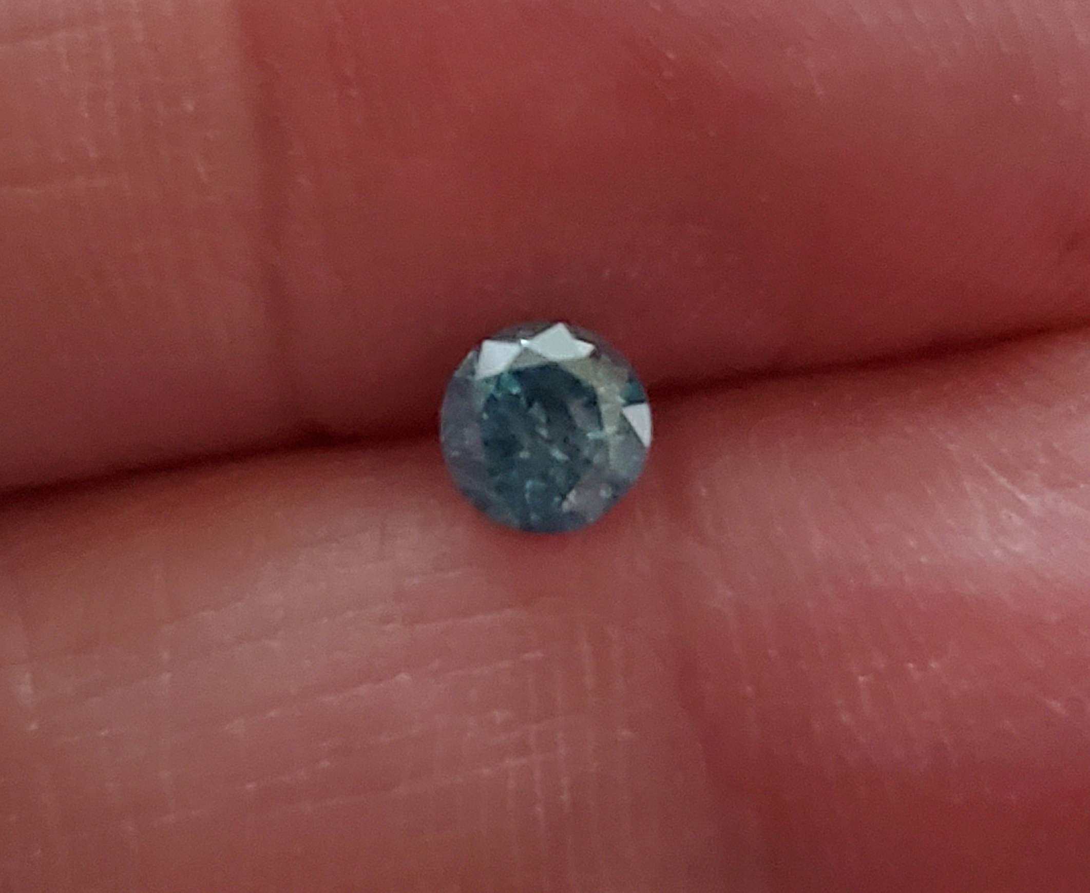 No Reserve .31 ct Natural Blue Diamond Round Cut Loose Gemstone ...
