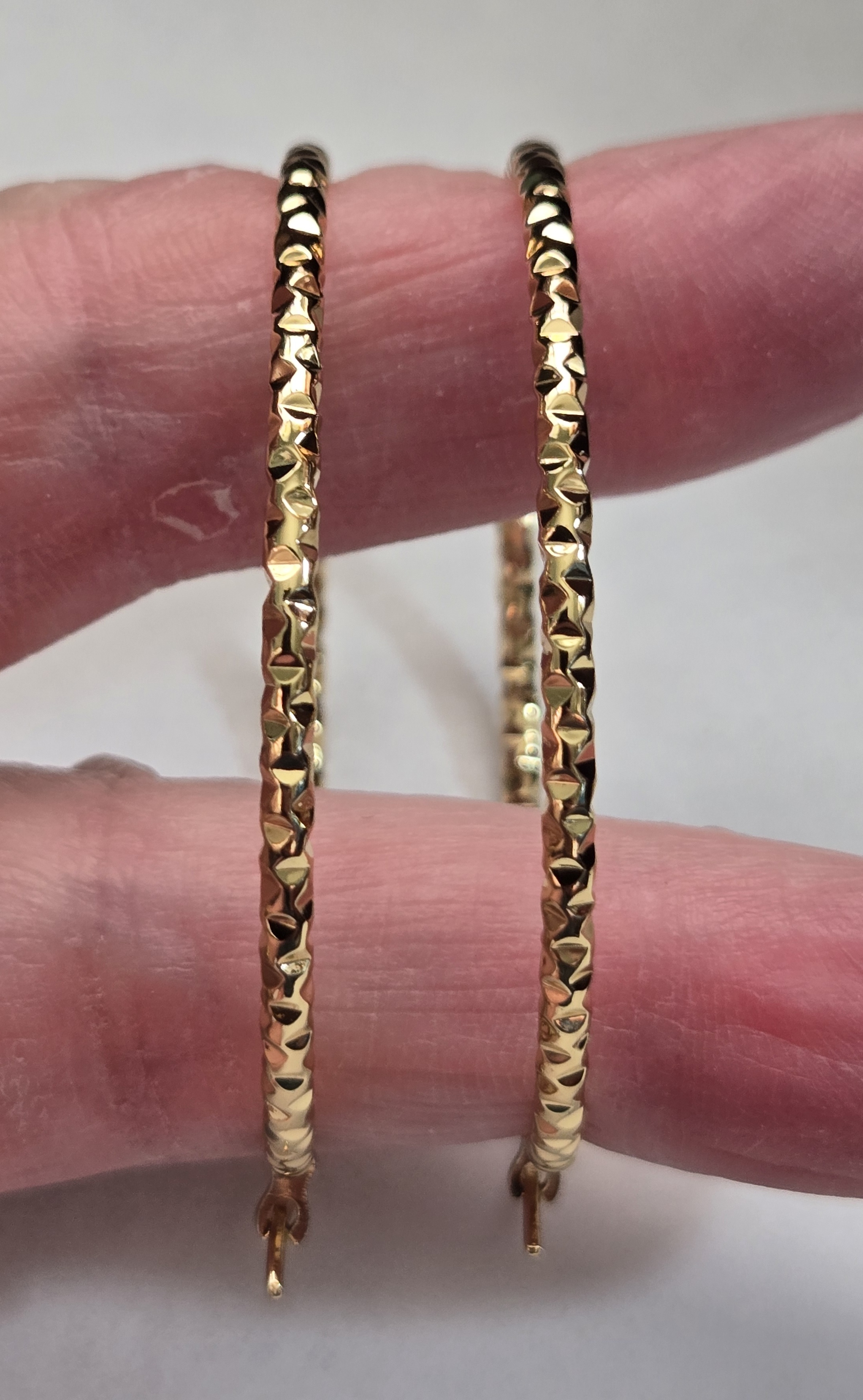 No Reserve 18k Yellow Gold Bonded Hoop Earrings | Property Room