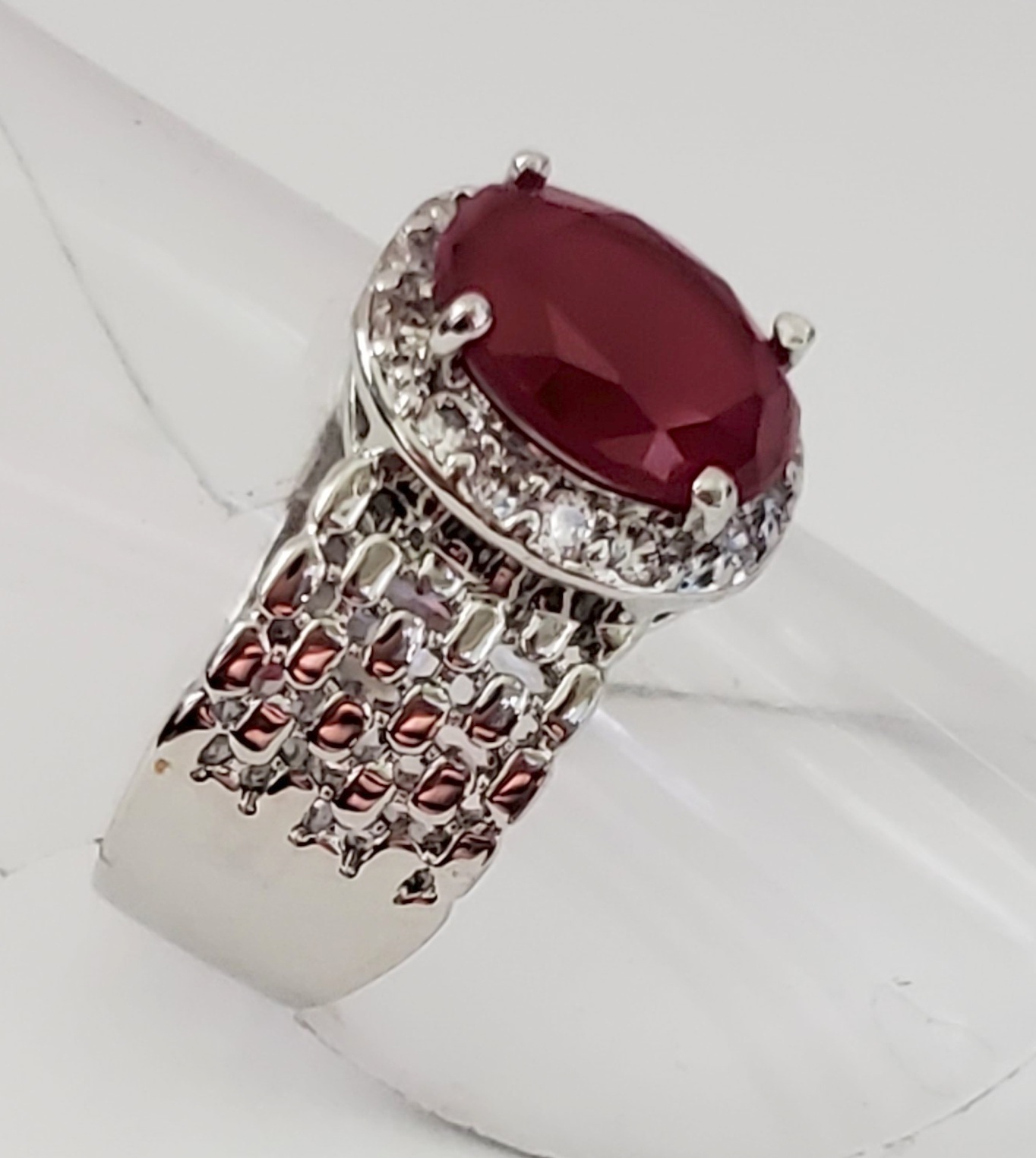 No Reserve Ruby & Topaz Ring Size 7 | Property Room