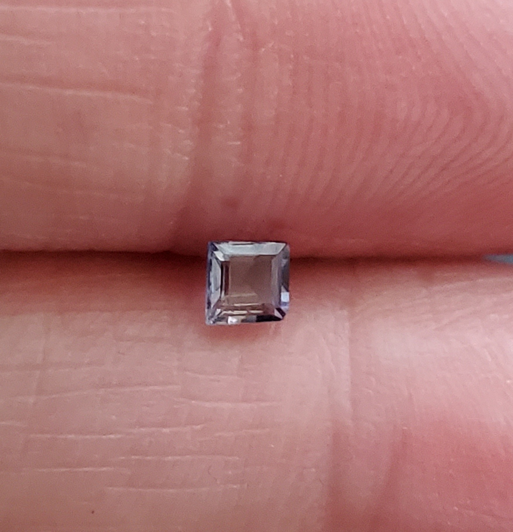 No Reserve 3mm VVS Natural Iolite Square Cut Loose Gemstone | Property Room