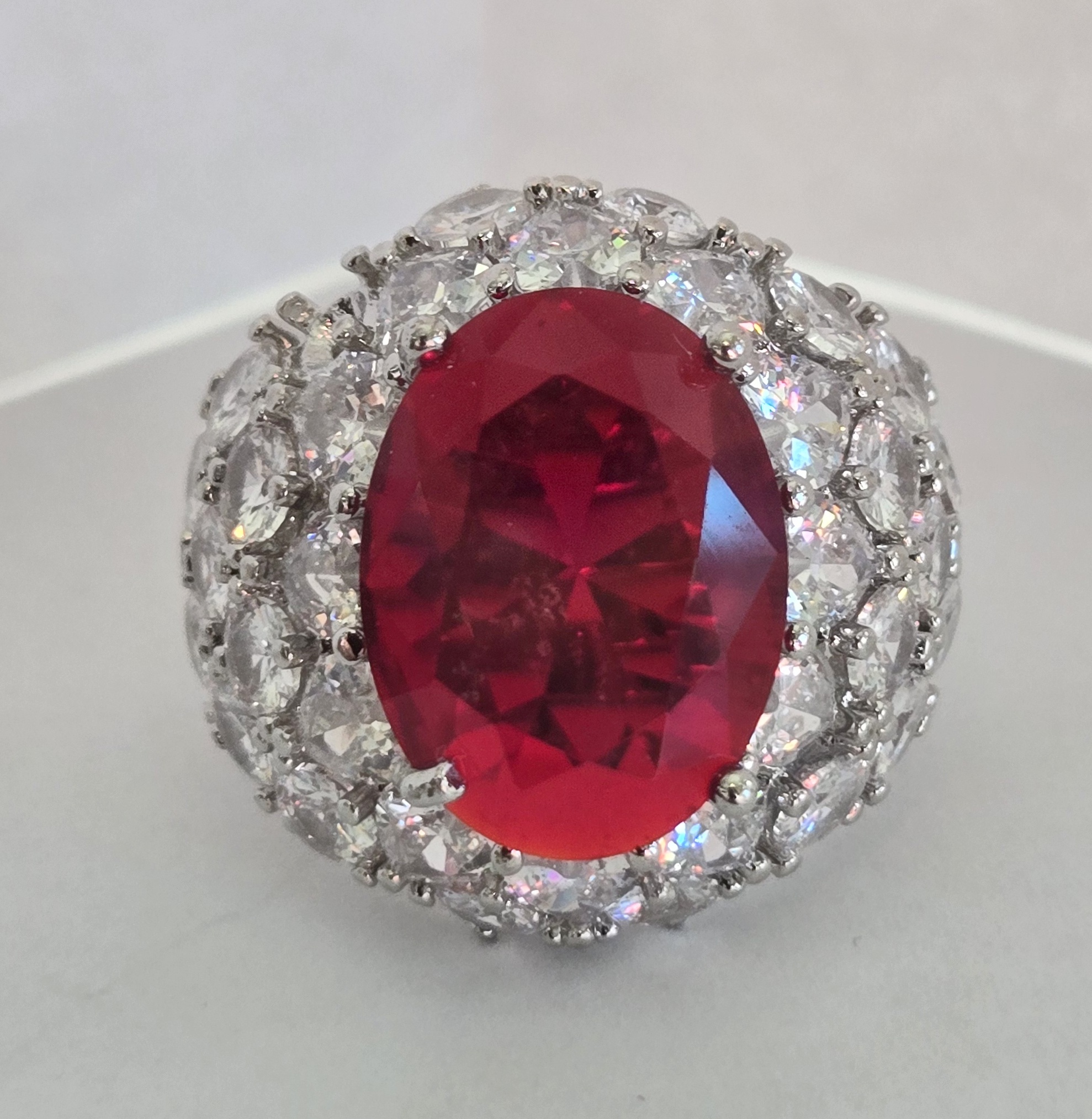 No Reserve Ruby & Topaz Ring Size 7 | Property Room