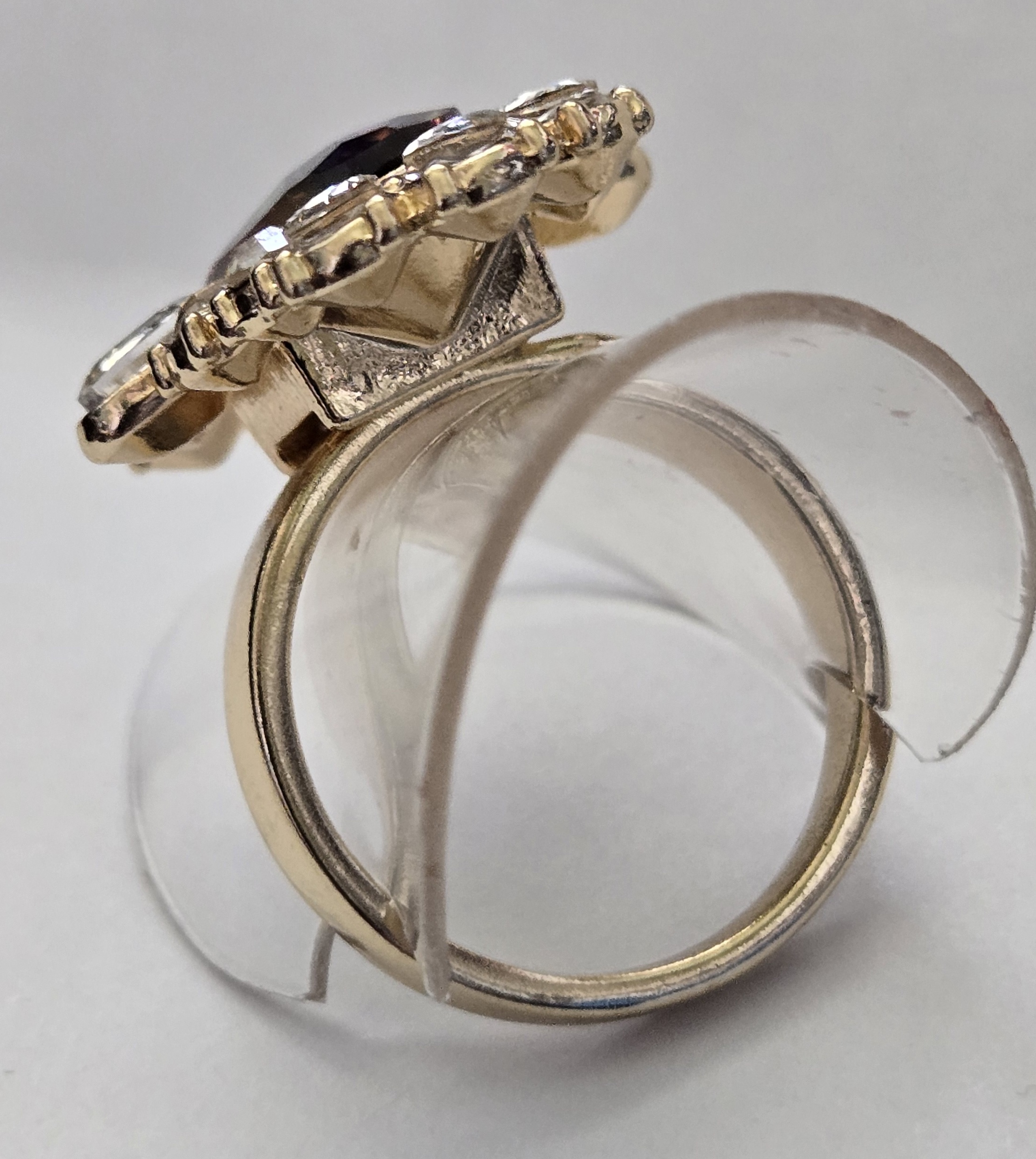 No Reserve Rainbow Mystic Austrian Crystal Ring Size 8 | Property Room