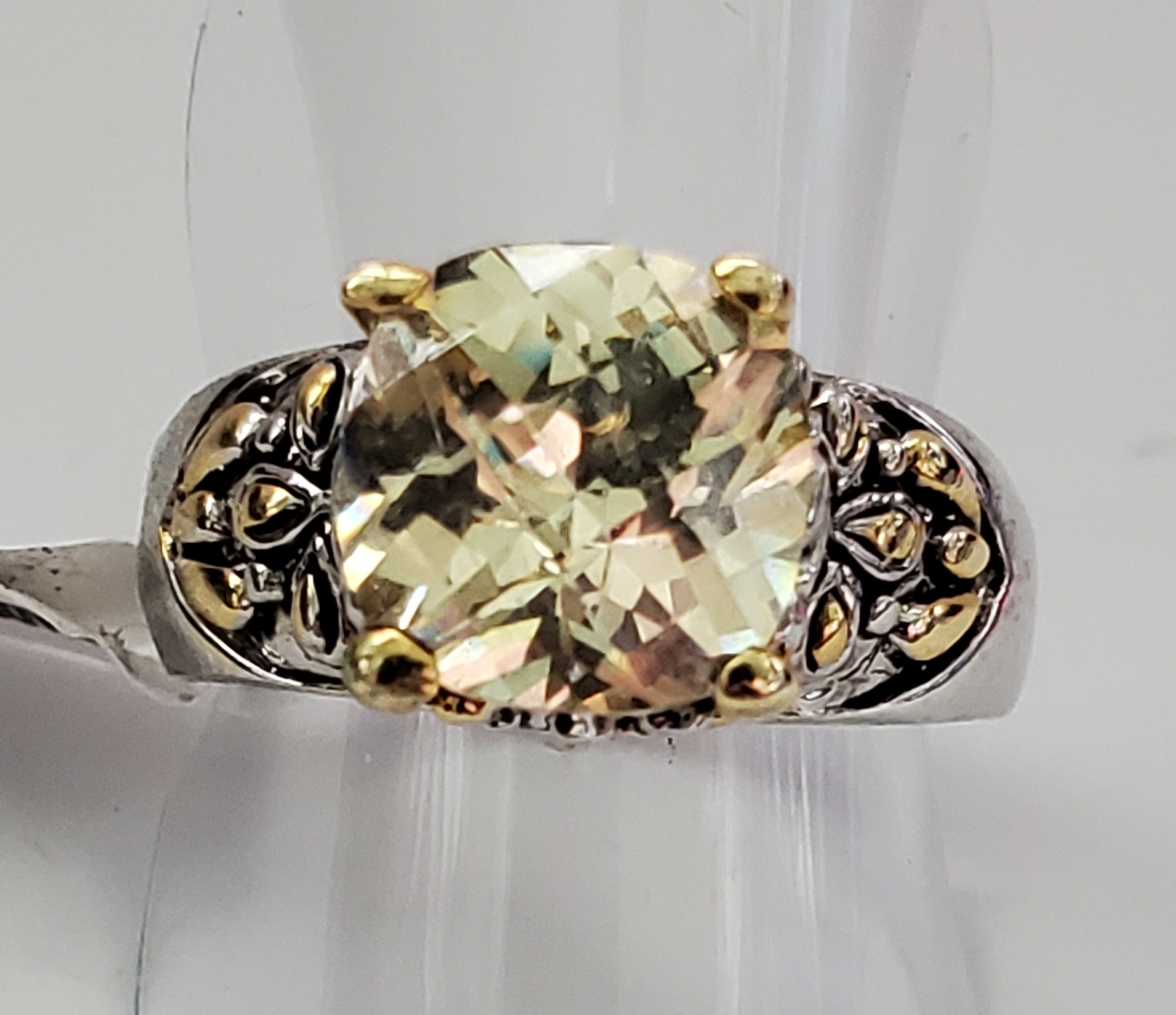 No Reserve Designer Inspired Yellow Topaz Ring Size 8 | Property Room