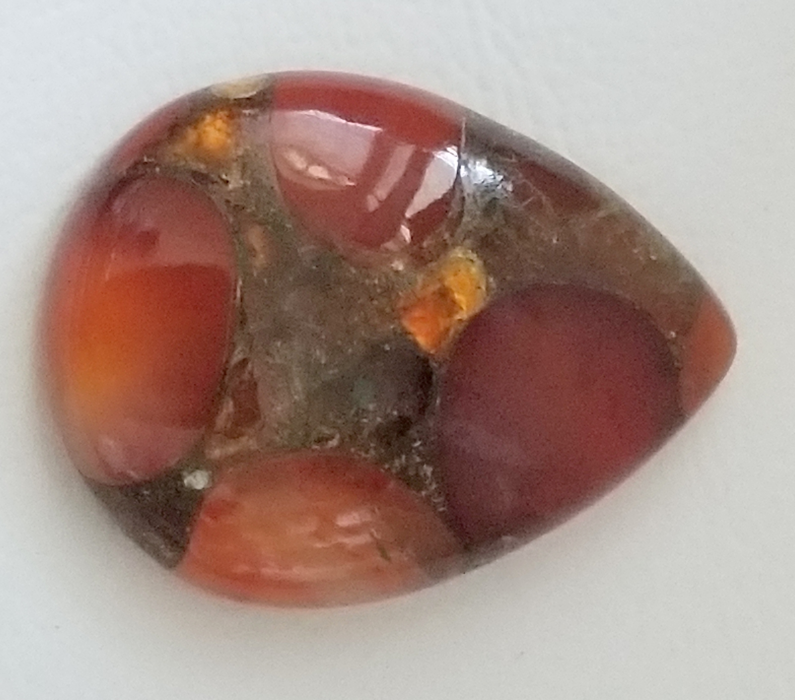 18.57 ct Natural Copper Carnelian Cushion Cut Loose Gemstone | Property ...