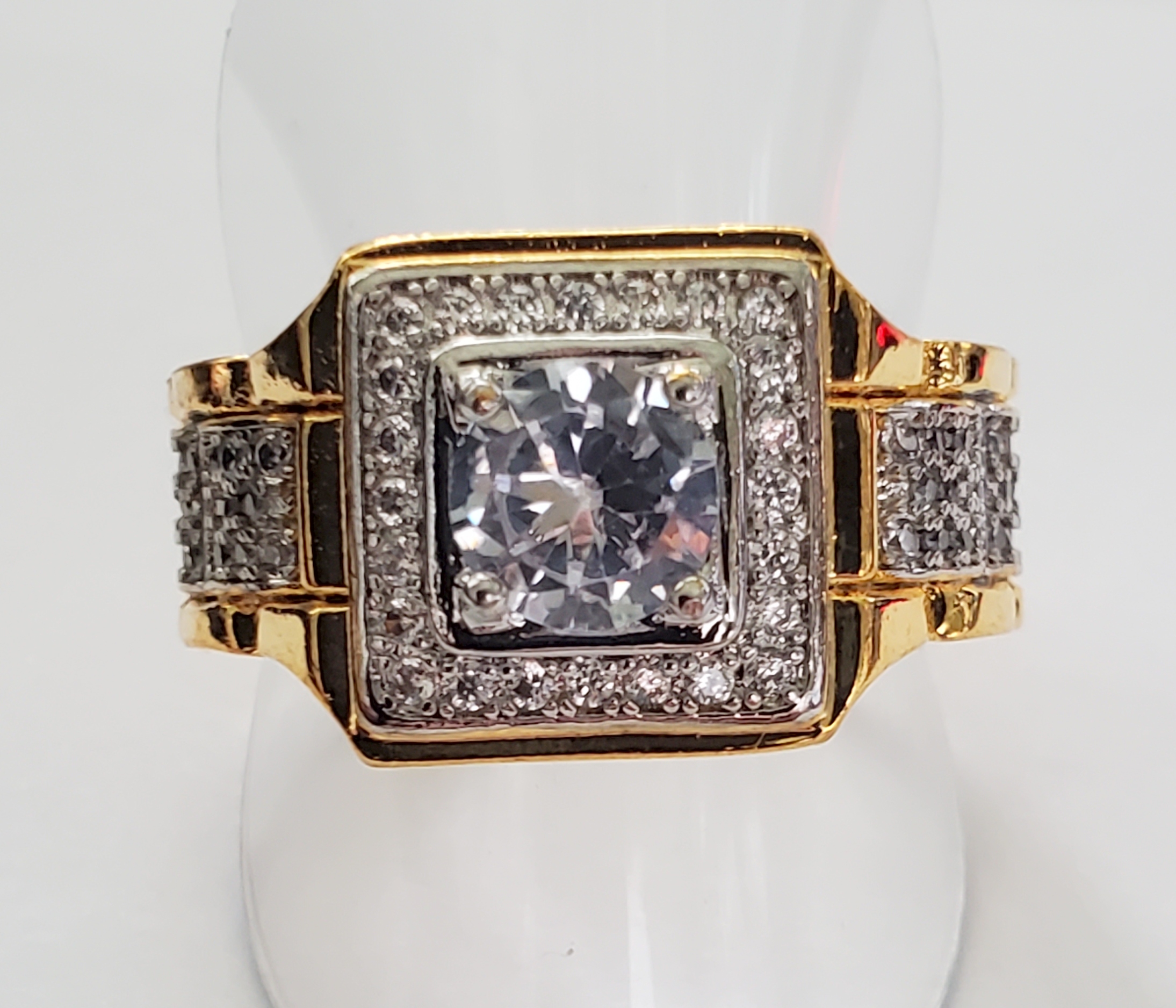 No Reserve Simulated Diamond Rolex Style Ring Size 9 | Property Room