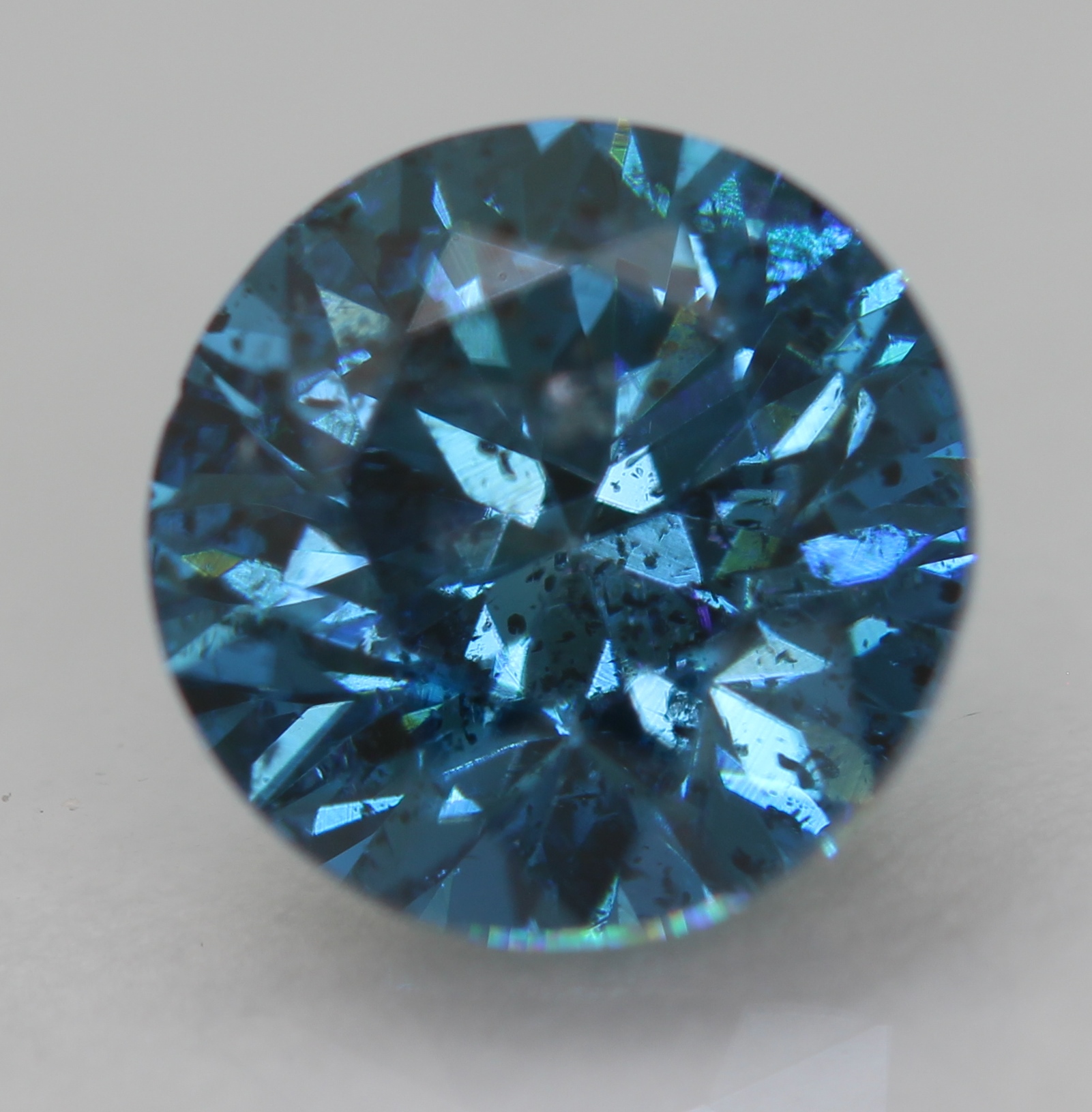 No Reserve 1.00 Ct Natural Blue Diamond Round Cut Loose Gemstone ...
