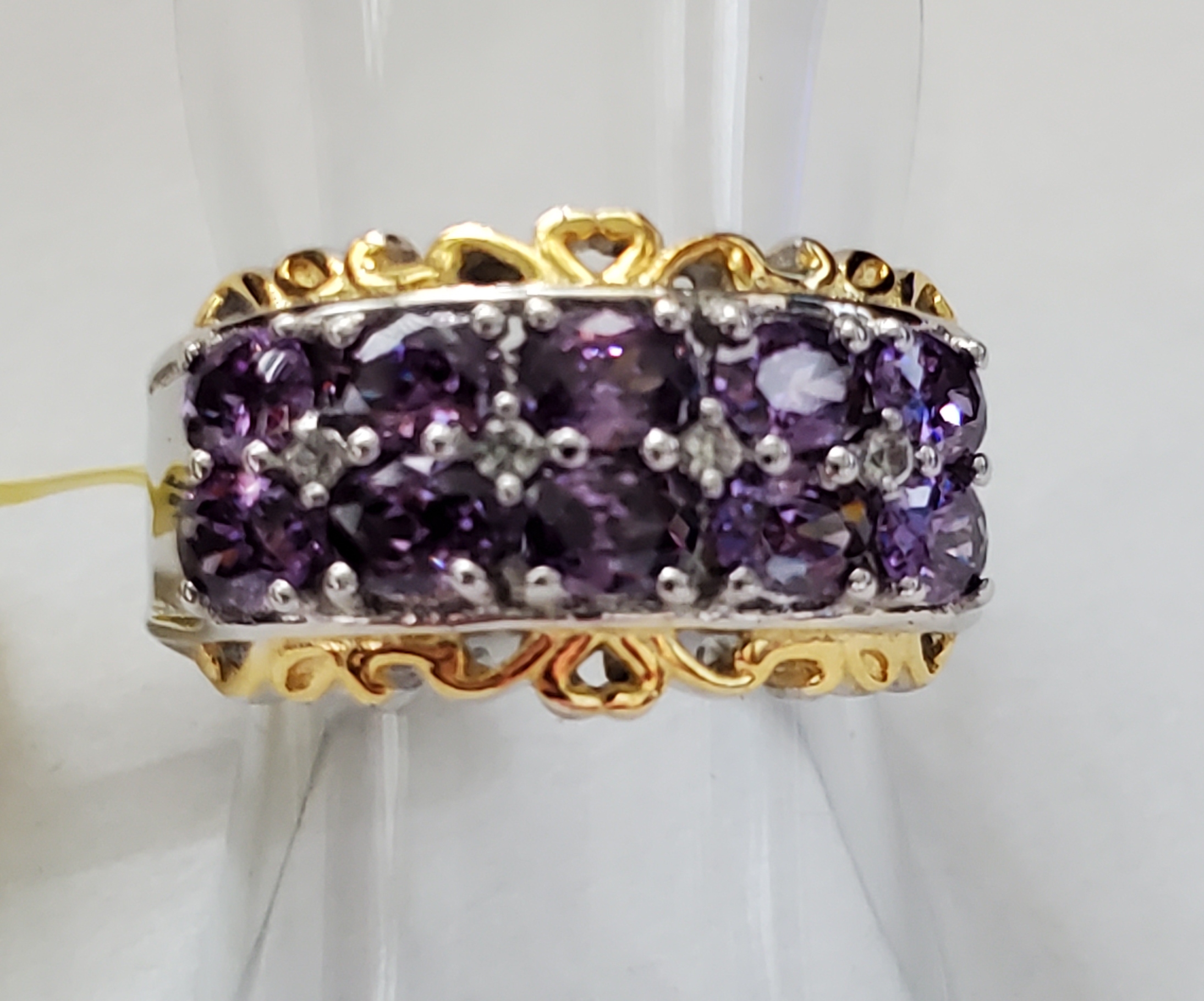 No Reserve Amethyst 2 Tone Ring Size 6 Property Room no-reserve-amethyst-2-tone-ring-size-6-property-room