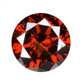 Rare .10 ct Natural Red Diamond Round Cut Loose Gemstone | Property Room