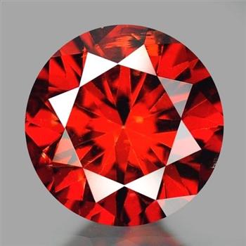 Rare .12 ct Natural RED Diamond Round Cut Loose Gemstone | Property Room
