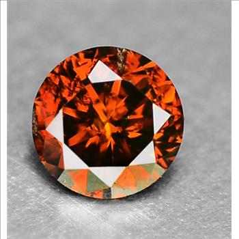 Rare .33 ct Natural Red Diamond Round Cut Loose Gemstone | Property Room