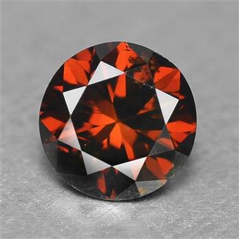 Rare .25 ct Natural Red Diamond Round Cut Loose Gemstone | Property Room