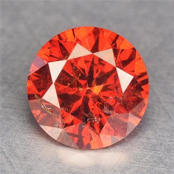 Rare .10 ct Natural RED Diamond Round Cut Loose Gemstone | Property Room