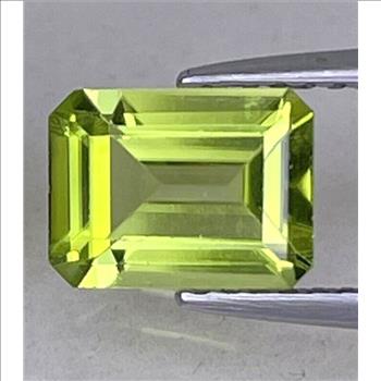 No Reserve 6 x 4mm VVS Natural Peridot Octagon Cut Loose Gemstone ...