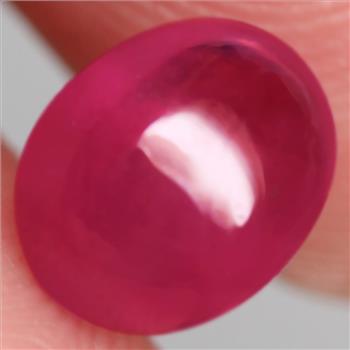 4.36 ct Natural Ruby Oval Cab Cut Loose Gemstone | Property Room