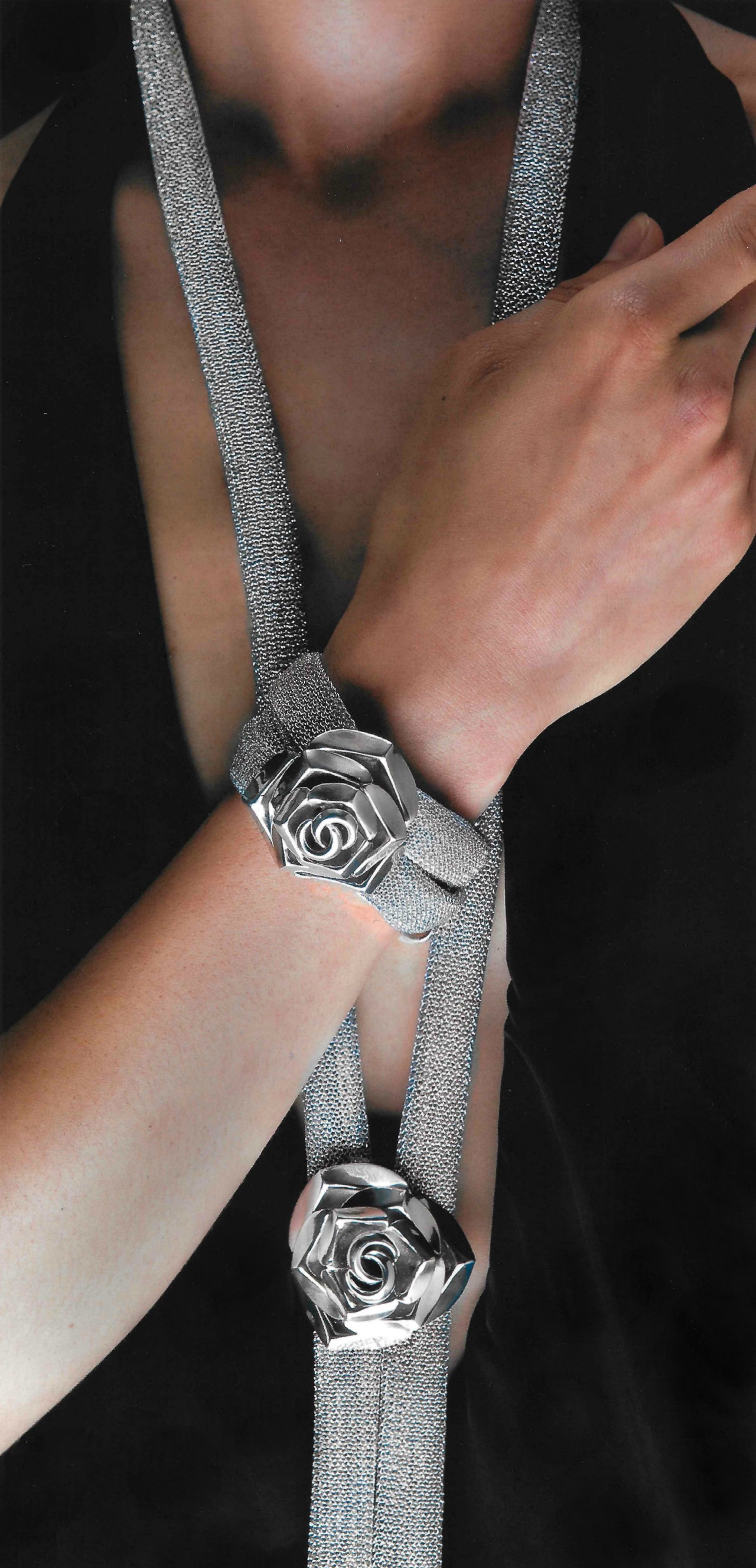 Adami & Martucci Italian Designer Mesh Collection Extra Long Sterling ...