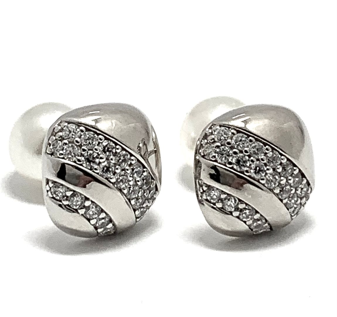 2 IN 1 Reversable Design .925 Sterling Silver & 18k Gold 0.75ctw ...